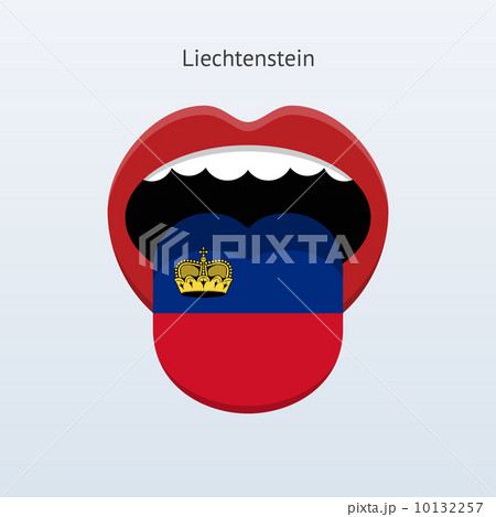 Liechtenstein language. Abstract human tongue.のイラスト素材 [10132257] - PIXTA