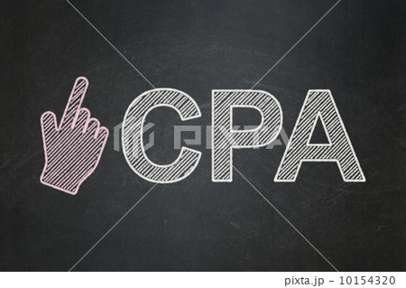Business concept: Mouse Cursor and CPA on...のイラスト素材 [10154320] - PIXTA