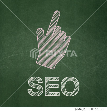 Web development concept: Mouse Cursor and SEO...のイラスト素材 [10155350] - PIXTA