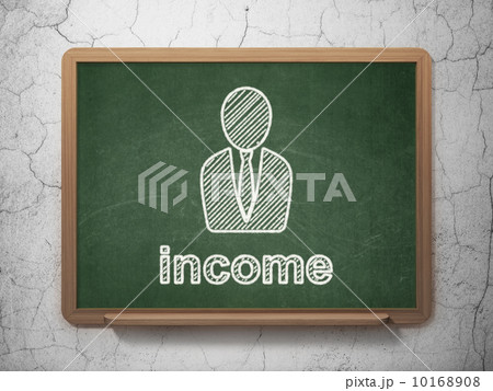 Finance concept: Business Man and Income on...のイラスト素材 [10168908] - PIXTA