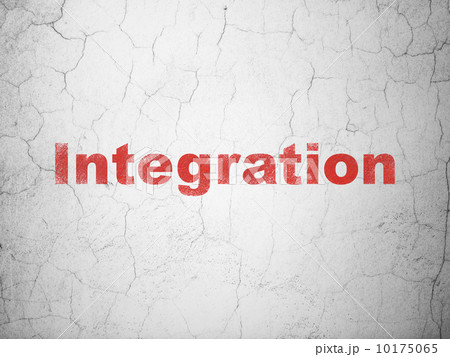 Finance concept: Integration on wall backgroundのイラスト素材 [10175065] - PIXTA