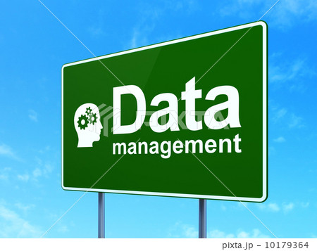 Data Management and Head With Gears on signのイラスト素材 [10179364] - PIXTA