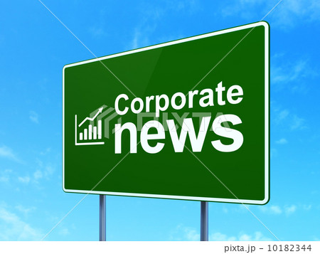 News concept: Corporate News and Growth Graph...のイラスト素材 [10182344] - PIXTA