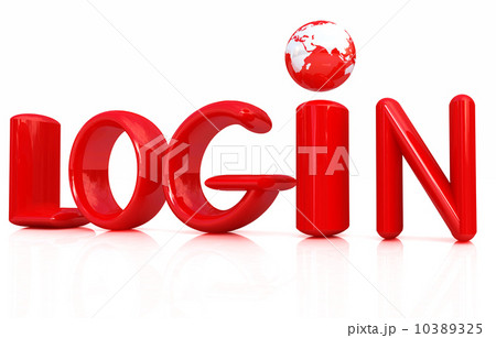 3d red text "login"のイラスト素材 [10389325] - PIXTA
