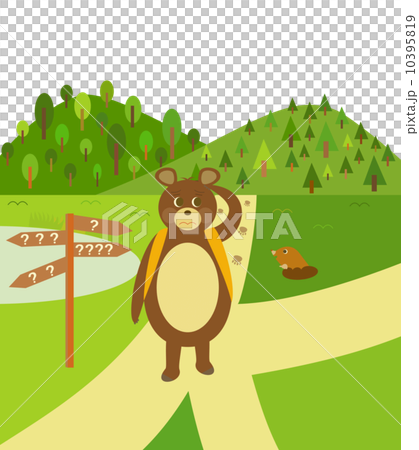 A parting road - Stock Illustration [10395819] - PIXTA