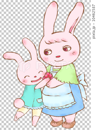 Rabbit parent and child - Stock Illustration [10462587] - PIXTA