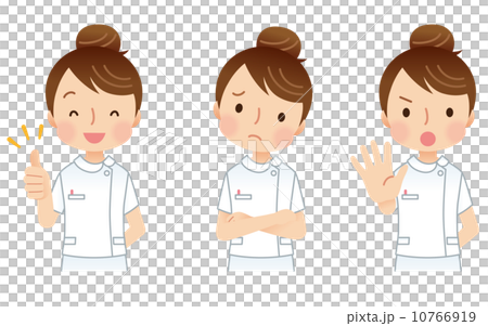 Female nurse nurse facial expression - Stock Illustration [10766919 ...