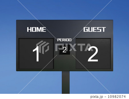 soccer scoreboard score 1 & 2のイラスト素材 [10982074] - PIXTA