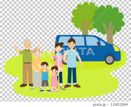 Go out with family - Stock Illustration [11001064] - PIXTA