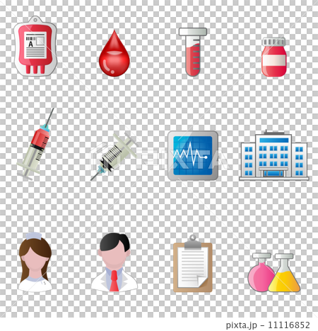 圖標12套（醫療）-插圖素材 [11116852] - PIXTA圖庫