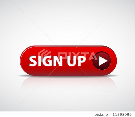 Big red sign up now buttonのイラスト素材 [11298099] - PIXTA