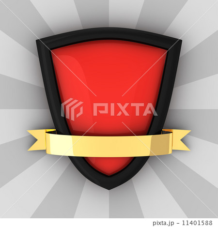 Red blank shieldのイラスト素材 [11401588] - PIXTA