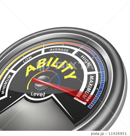 vector ability conceptual meter indicatorのイラスト素材 [11426951] - PIXTA
