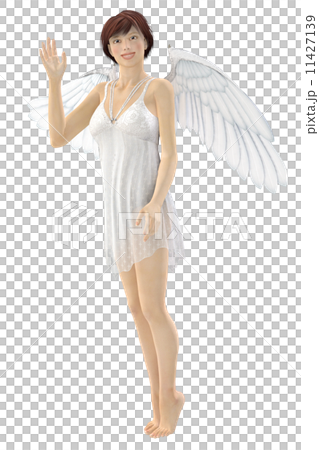 Raise an angel's hand - Stock Illustration [11427139] - PIXTA
