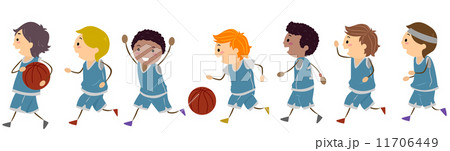 Basketball Kidsのイラスト素材 [11706449] - PIXTA