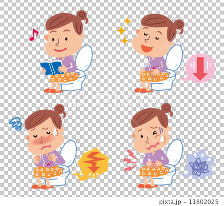 便通 快便 便秘 下痢 女性 イラストのイラスト素材 [11802025] - PIXTA