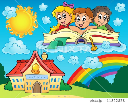 School kids theme image 8のイラスト素材 [11822828] - PIXTA