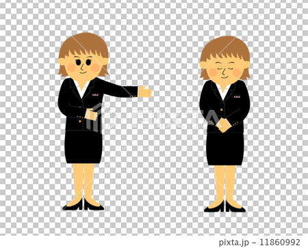 Concierge Young lady - Stock Illustration [11860992] - PIXTA