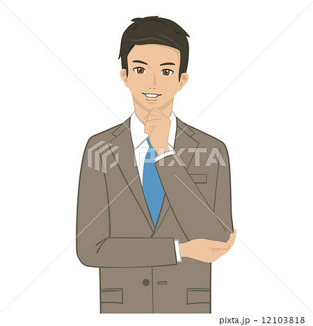 ビジネスマン 考える 理解 解釈 腕組みのイラスト素材 [12103818] - PIXTA