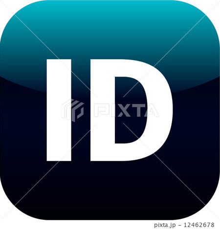 blue ID icon for appsのイラスト素材 [12462678] - PIXTA