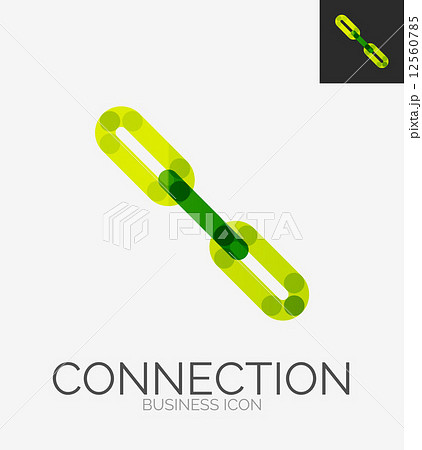 Minimal line design logo, chain iconのイラスト素材 [12560785] - PIXTA