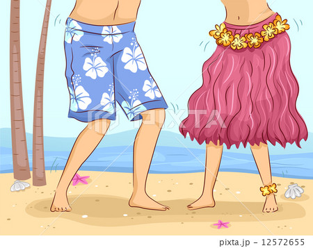 Hawaiian Danceのイラスト素材 [12572655] - PIXTA