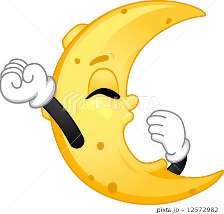Yawning Moonのイラスト素材 [12572982] - PIXTA