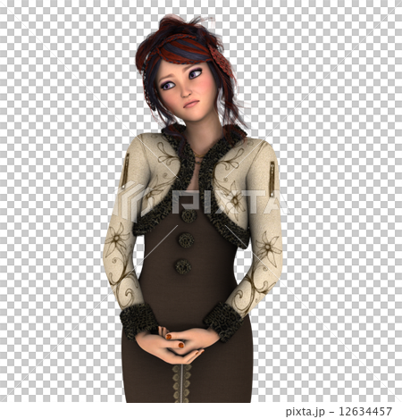 young woman - Stock Illustration [12634457] - PIXTA