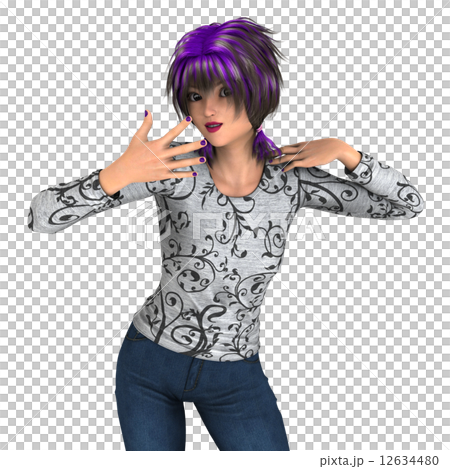 young woman - Stock Illustration [12634480] - PIXTA