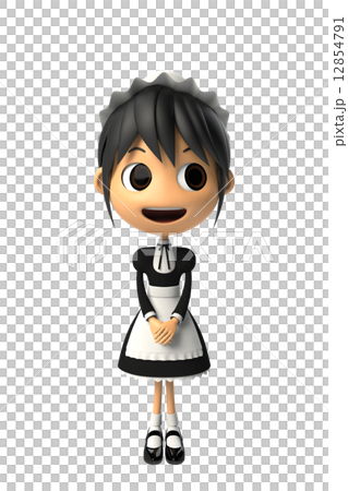 A smiley maid - Stock Illustration [12854791] - PIXTA