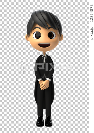 Smiling butler - Stock Illustration [12854878] - PIXTA