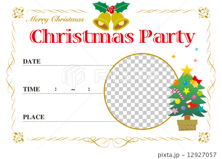 Christmas party invitation photo frame - Stock Illustration [12927057 ...
