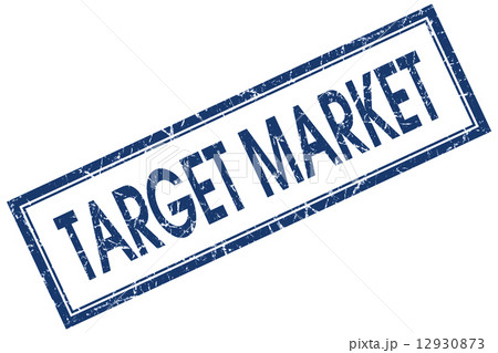 target market blue square stamp isolated on...のイラスト素材 [12930873] - PIXTA