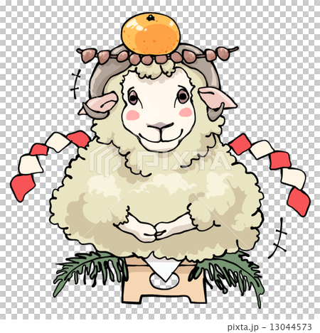 Sheep Mochi - Stock Illustration [13044573] - PIXTA