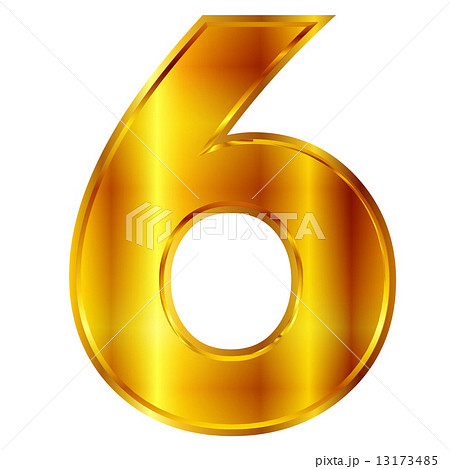 6 数字 ナンバーのイラスト素材 [13173485] - PIXTA