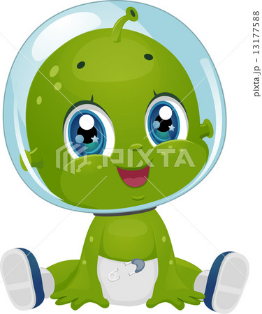 Alien Baby Boy Diaperのイラスト素材 [13177588] - PIXTA