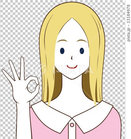 Female ok sign - Stock Illustration [13184978] - PIXTA