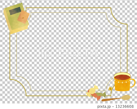 Tea time - frame - Stock Illustration [13236608] - PIXTA