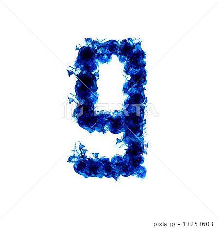 Nine forms blue flameの写真素材 [13253603] - PIXTA