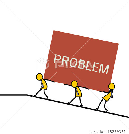 Carrying problem burdenのイラスト素材 [13289375] - PIXTA