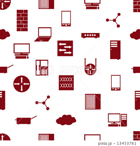 network icon seamless pattern eps10のイラスト素材 [13453761] - PIXTA