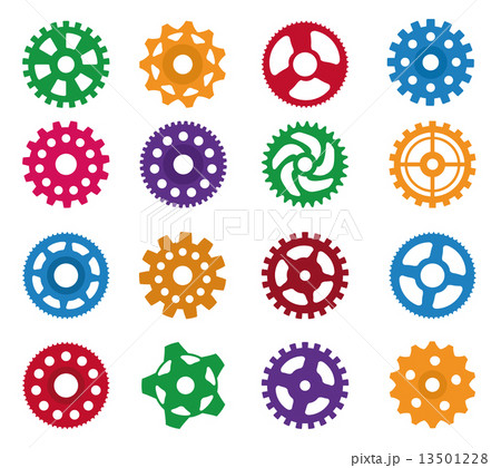 Simple vector tooth wheelsのイラスト素材 [13501228] - PIXTA