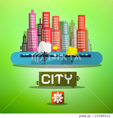 Spring City Vectorのイラスト素材 [13586412] - PIXTA