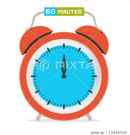 60 - Sixty Minutes Stop Watch - Alarm Clock...のイラスト素材 [13630504] - PIXTA