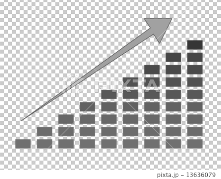 Rising chart - Stock Illustration [13636079] - PIXTA