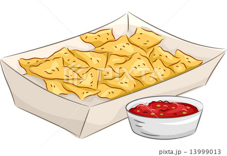 nachos chips drawing