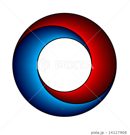 abstract red blue circle designのイラスト素材 [14127908] - PIXTA