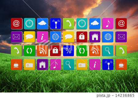 Composite image of app wallのイラスト素材 [14236865] - PIXTA