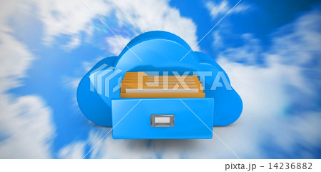 Composite image of cloud computing drawerのイラスト素材 [14236882] - PIXTA