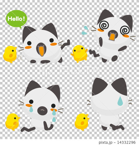 Cat goes. Sham cat expression - Stock Illustration [14332296] - PIXTA
